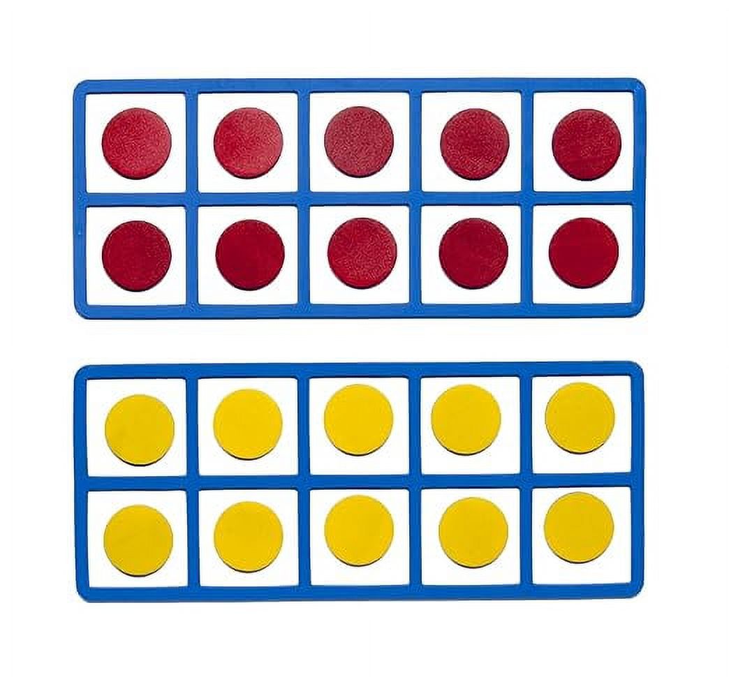LEARNING ADVANTAGE Giant Magnetic Foam Ten Frames - In Home Learning ...