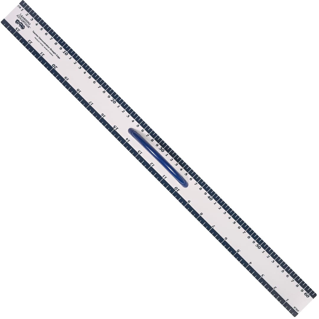 LEARNING ADVANTAGE Magnetic Dry AIF9 Erase Straight Edge - 24” - Jumbo ...