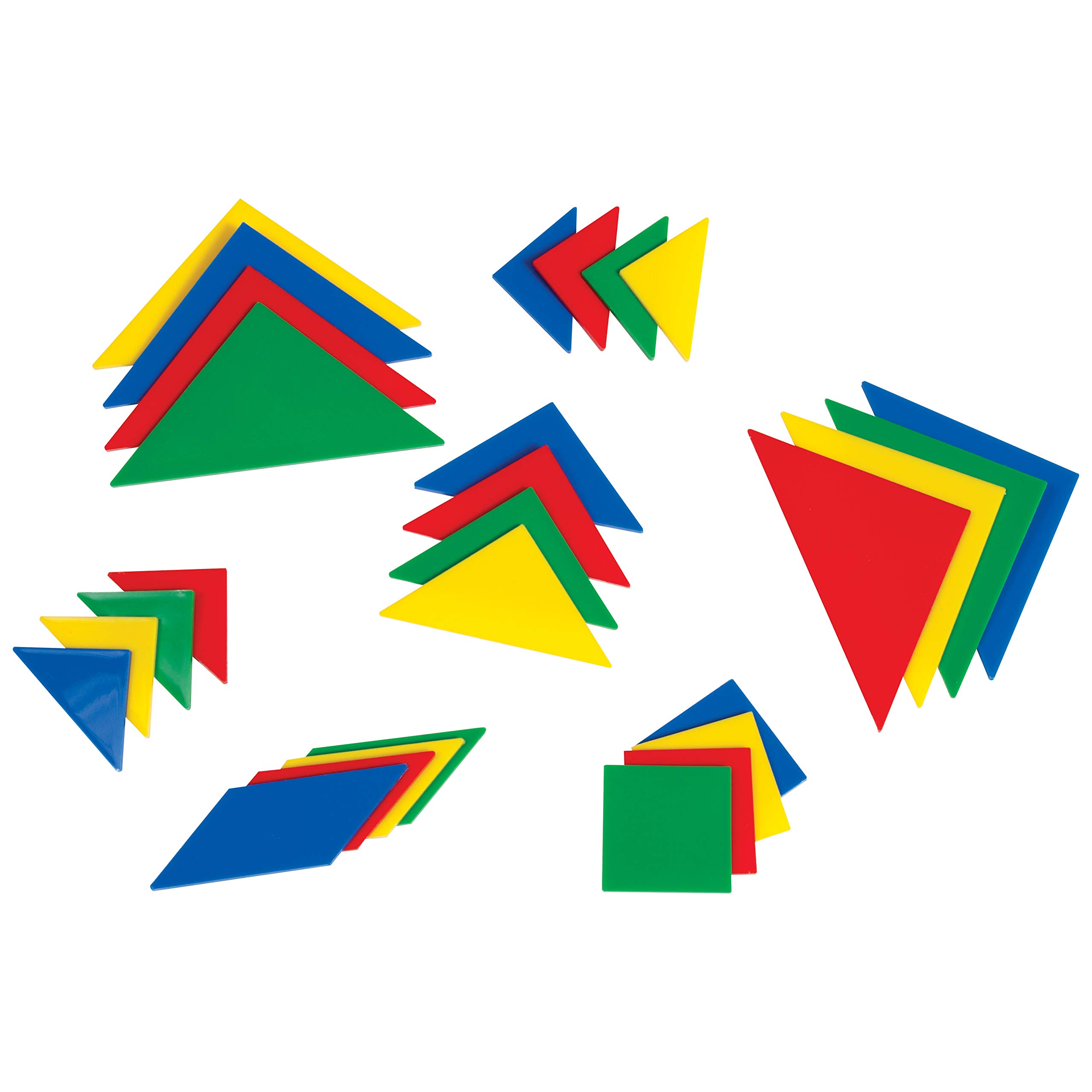 LEARNING ADVANTAGE Tangrams - Set of 28 - Puzzle Blocks for Geometry ...