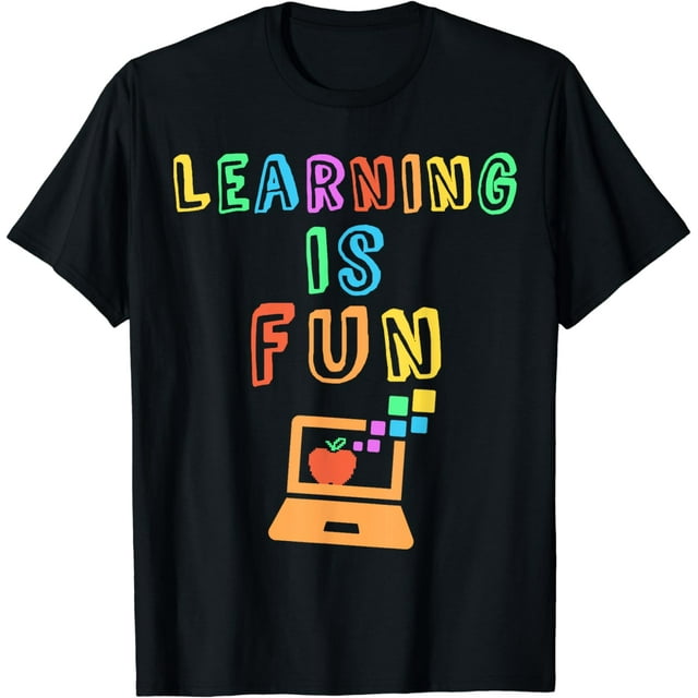 LEARNING IS FUN Virtual Preschool Teacher Mom Reading Team T-Shirt ...