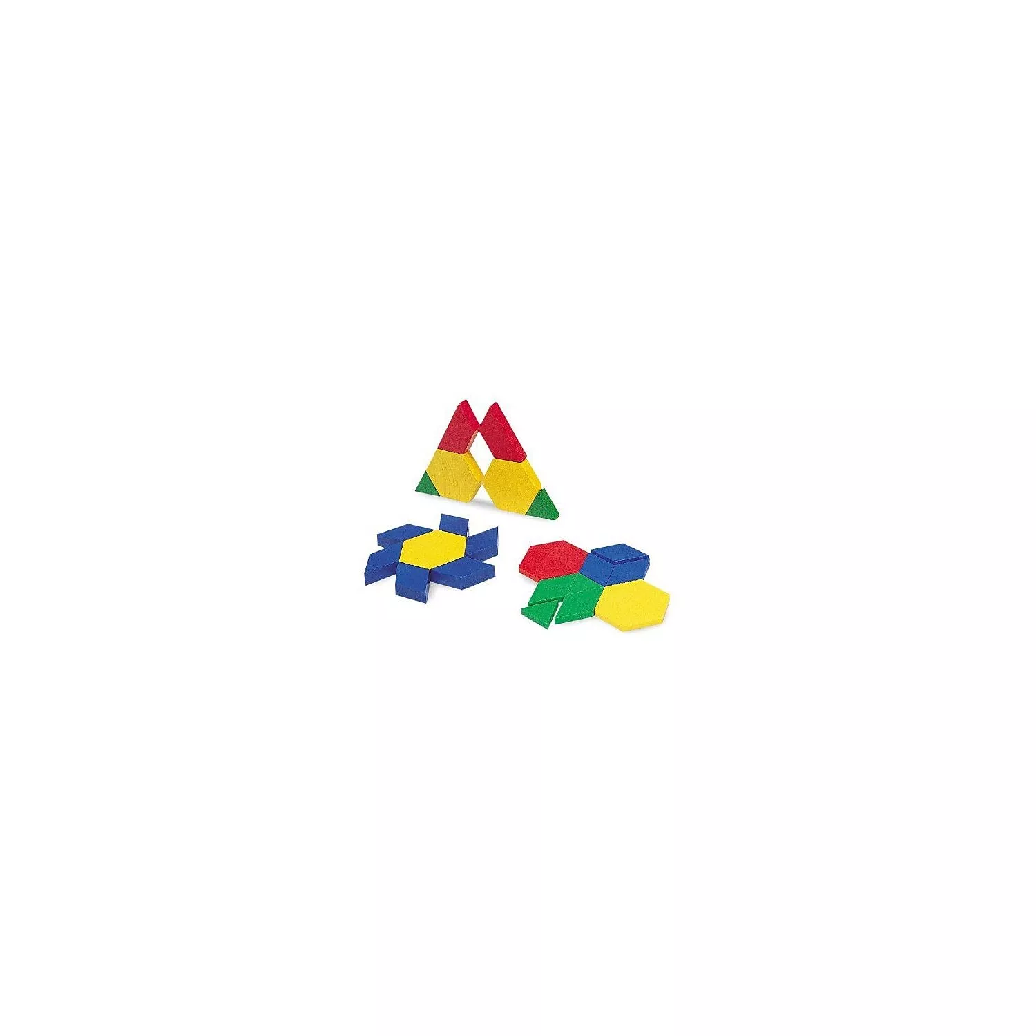 LEARNING RESOURCES Pattern Blocks Mini-Set 100/Pk 0634 - Walmart.com