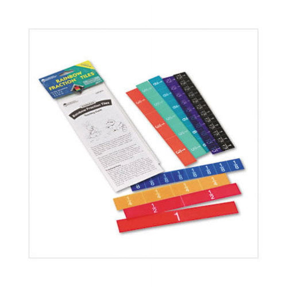 LEARNING RESOURCES Rainbow Fraction Tiles, Overhead, Math Manipulatives ...