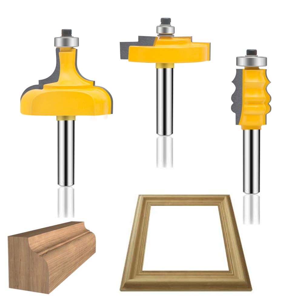 LEATBUY Router Bit Tongue and Groove Set,1/4 Inch Shank Complete ...