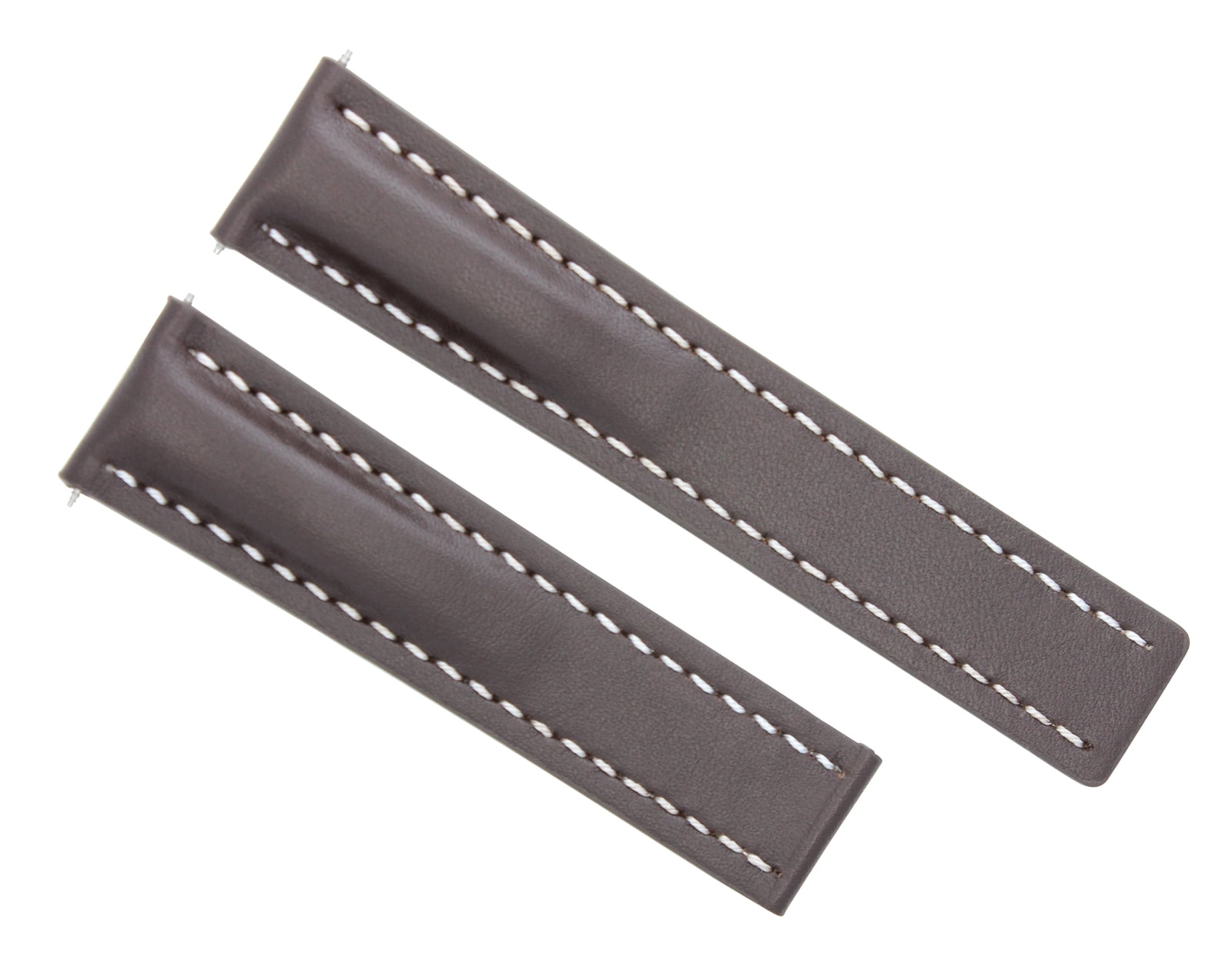 LEATHER BAND SMOOTH WATCH STRAP 22/18 FOR BREITLING CHRONOMAT BENTLEY ...