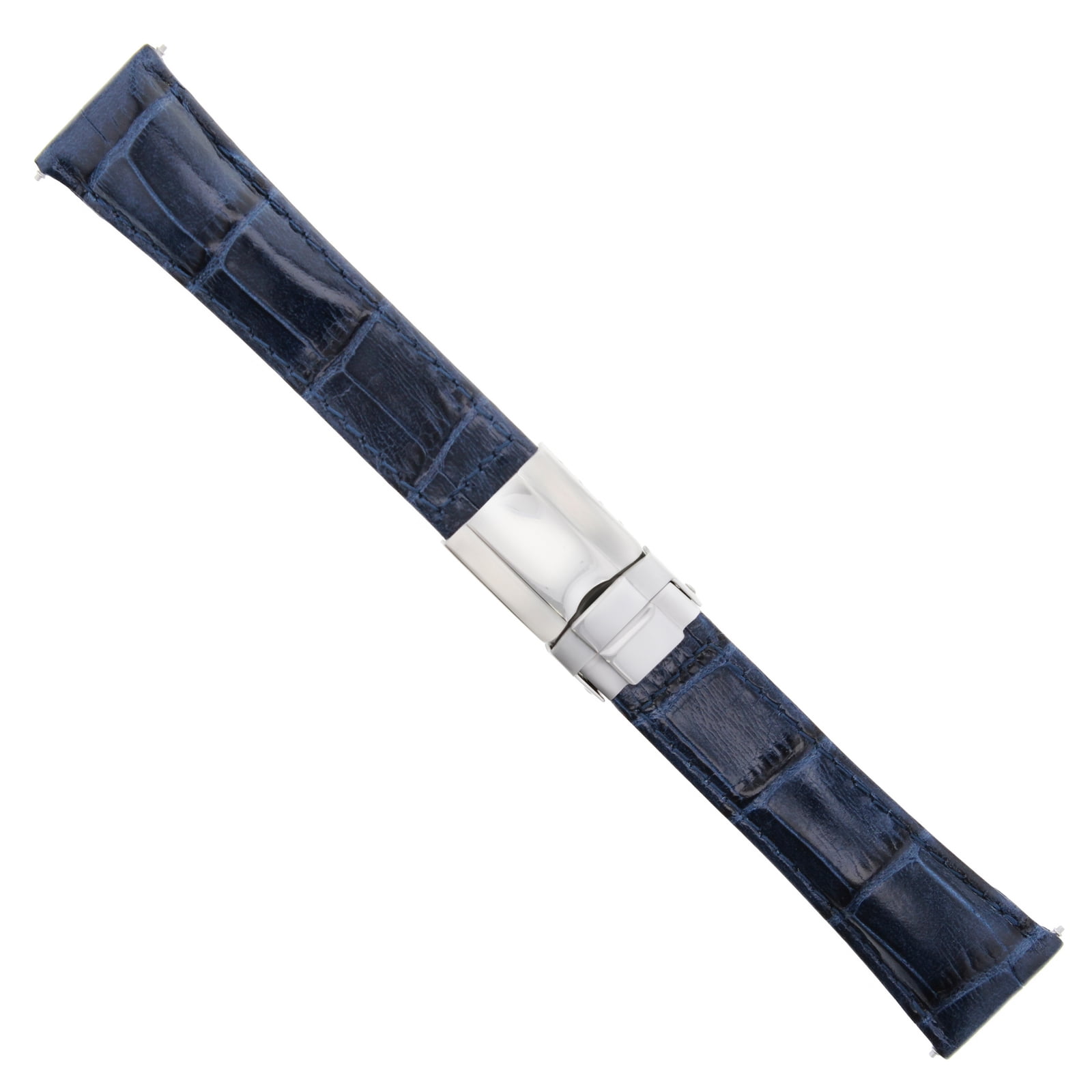 LEATHER STRAP FOR ROLEX DAYTONA 16518 16519 16520 116520 BLUE REGULAR ...