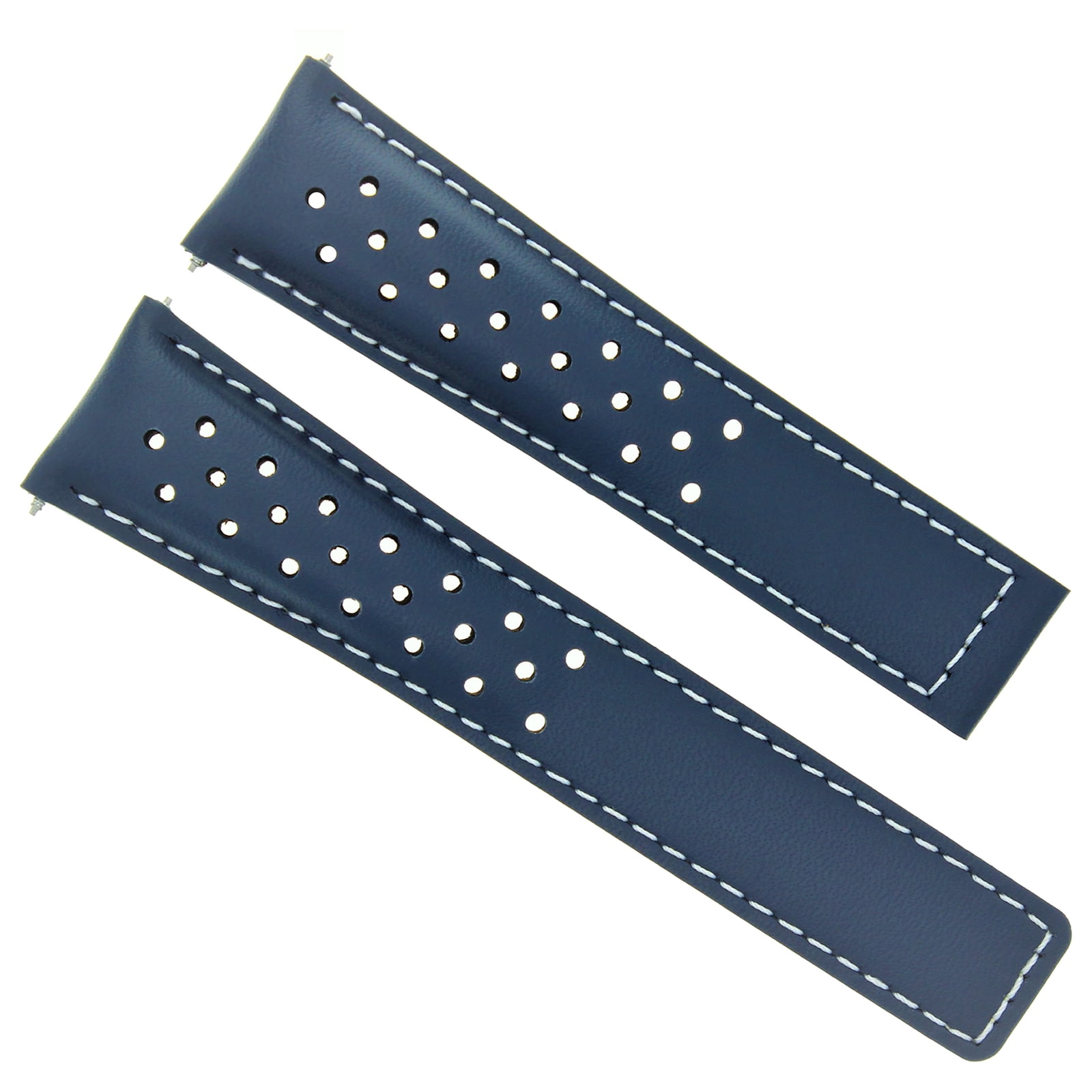 LEATHER WATCH BAND 20MM FOR TAG HEUER CARRERA CAR2014.BA0799 BLUE WS FIT FC-5037 - Walmart.com
