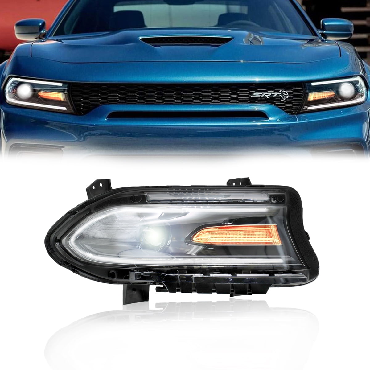 LEAVAN halogen headlight assembly is suitable for 2015-2020 Dodge ...
