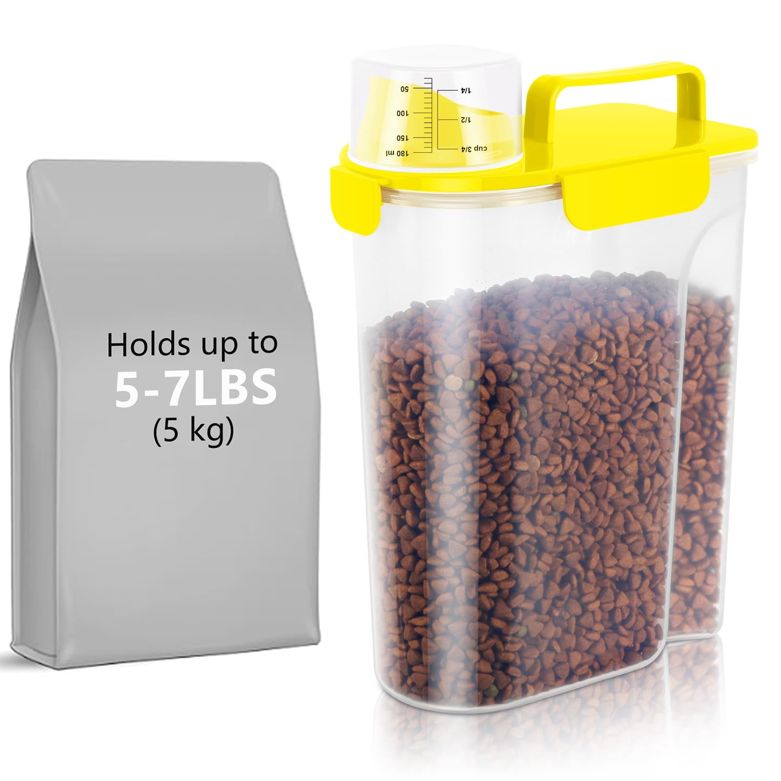 LEAWALK Small Dog Food TMA2 Storage Container,Airtight Pet Food ...