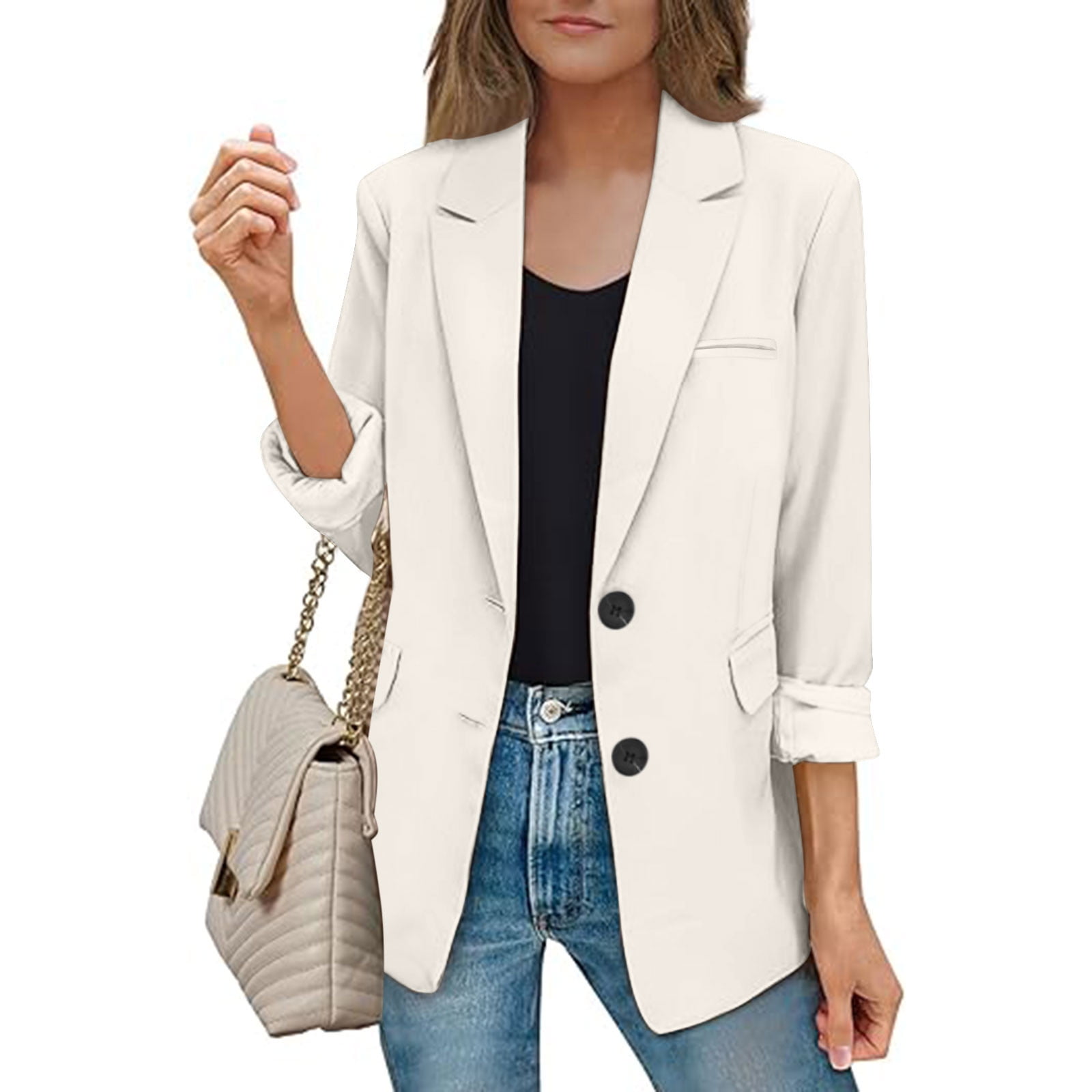 LEBONYARD Blazers for Women Suit Jackets Dressy,Womens Plus Size Blazer ...
