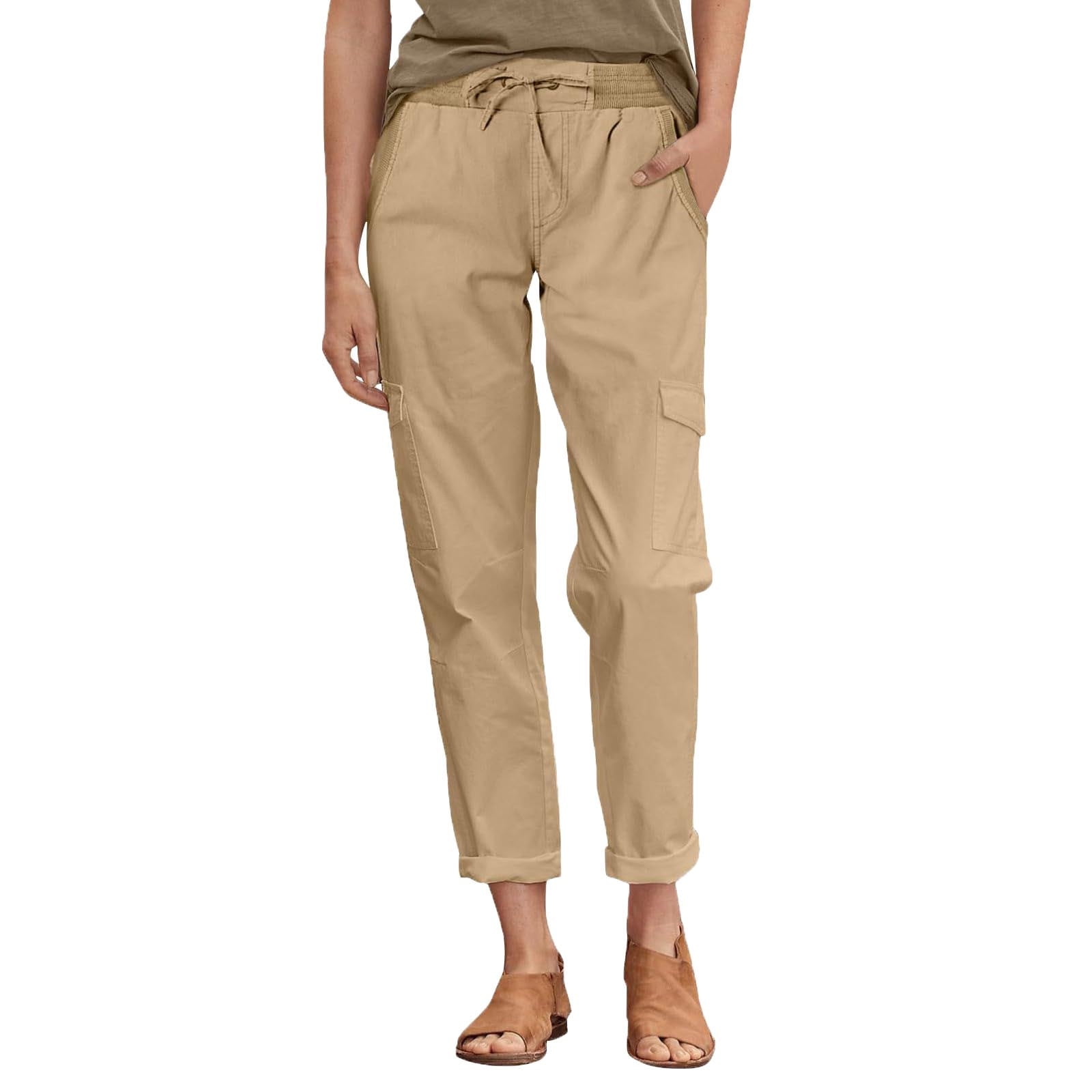 LEBONYARD Trousers for Women High Waisted,Womens Pants Plus Size ...