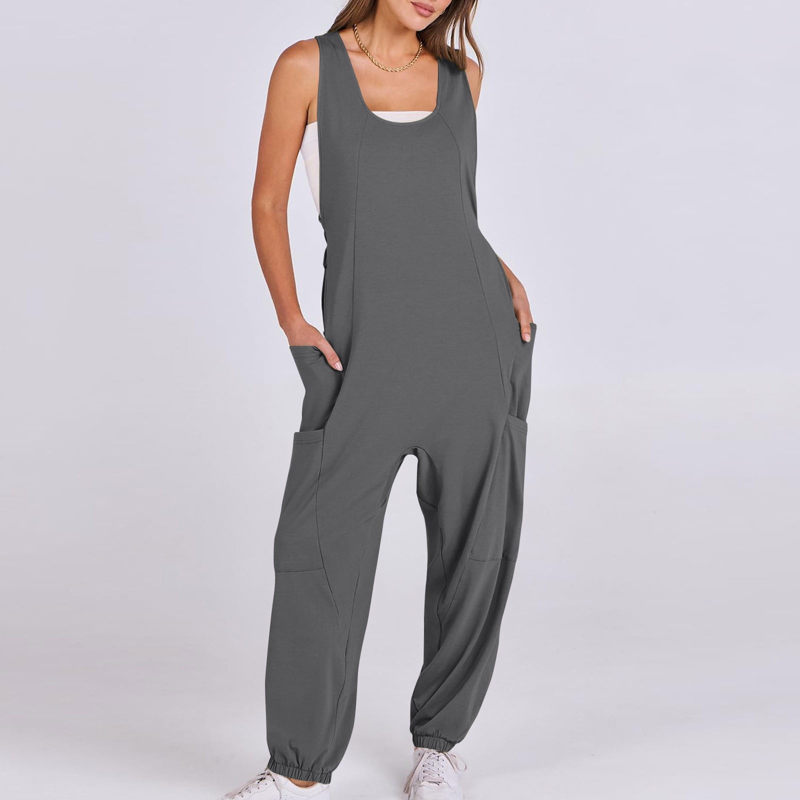 LEBONYARD Women's Overalls with Cut-Out Details,Women's Spring/Summer ...