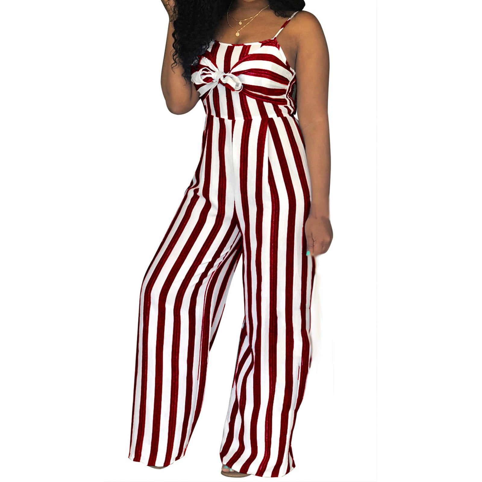 LEBONYARD Women's Overalls in Bold Colorway,Women Fashionable Striped ...