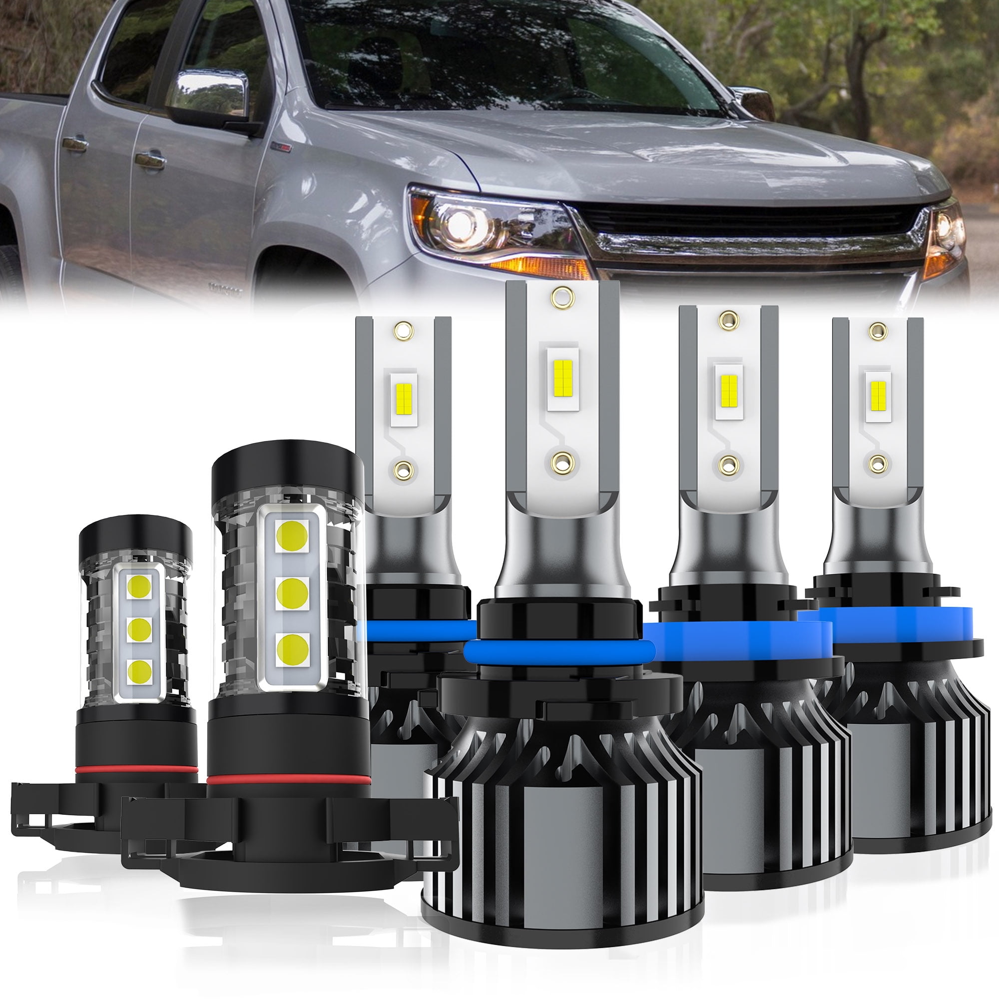 LECCIBUB LED Headlight Bulbs Compatible With Chevrolet Colorado 2015 ...