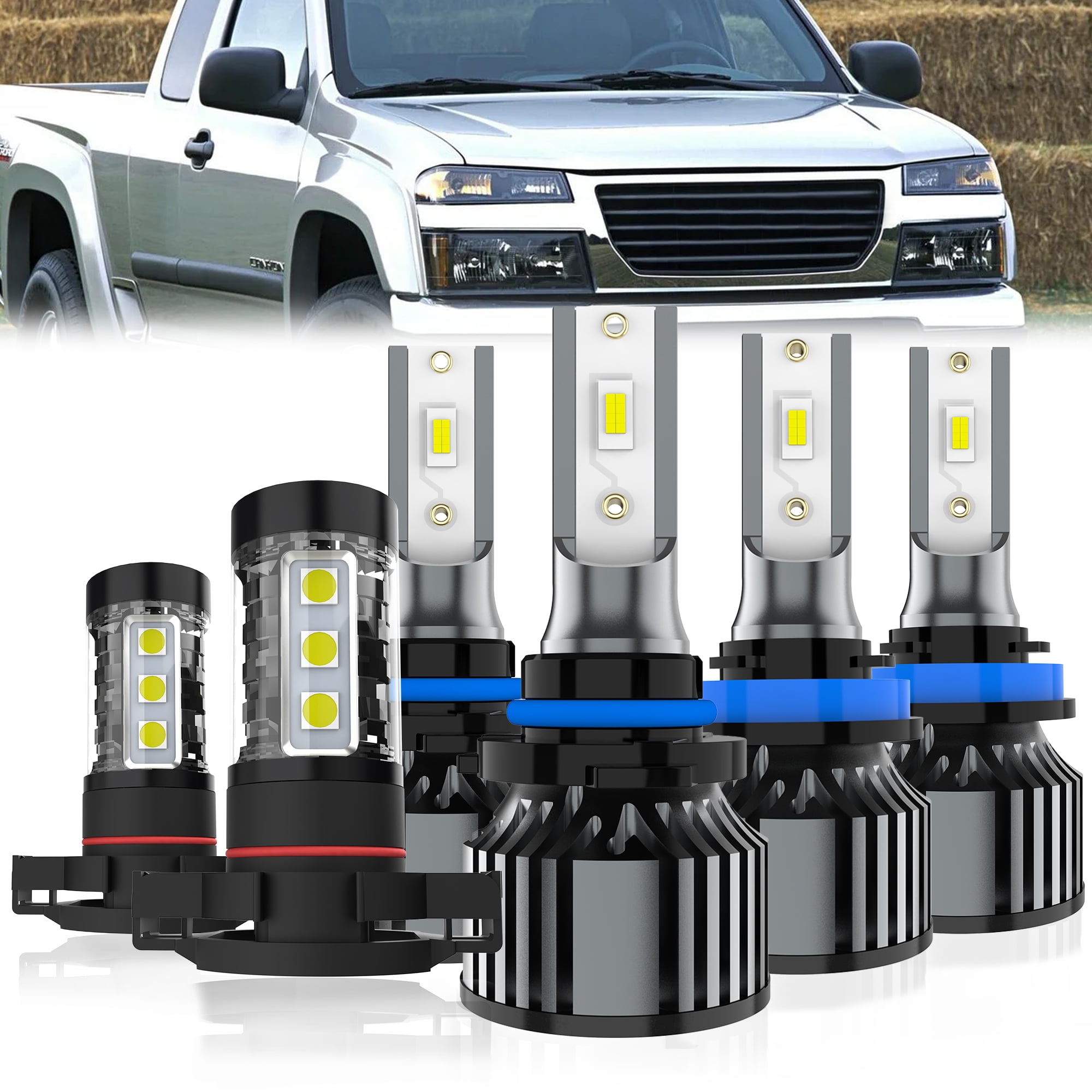 LECCIBUB LED Headlight Bulbs Compatible With GMC Canyon 2004-2012, 9005 ...