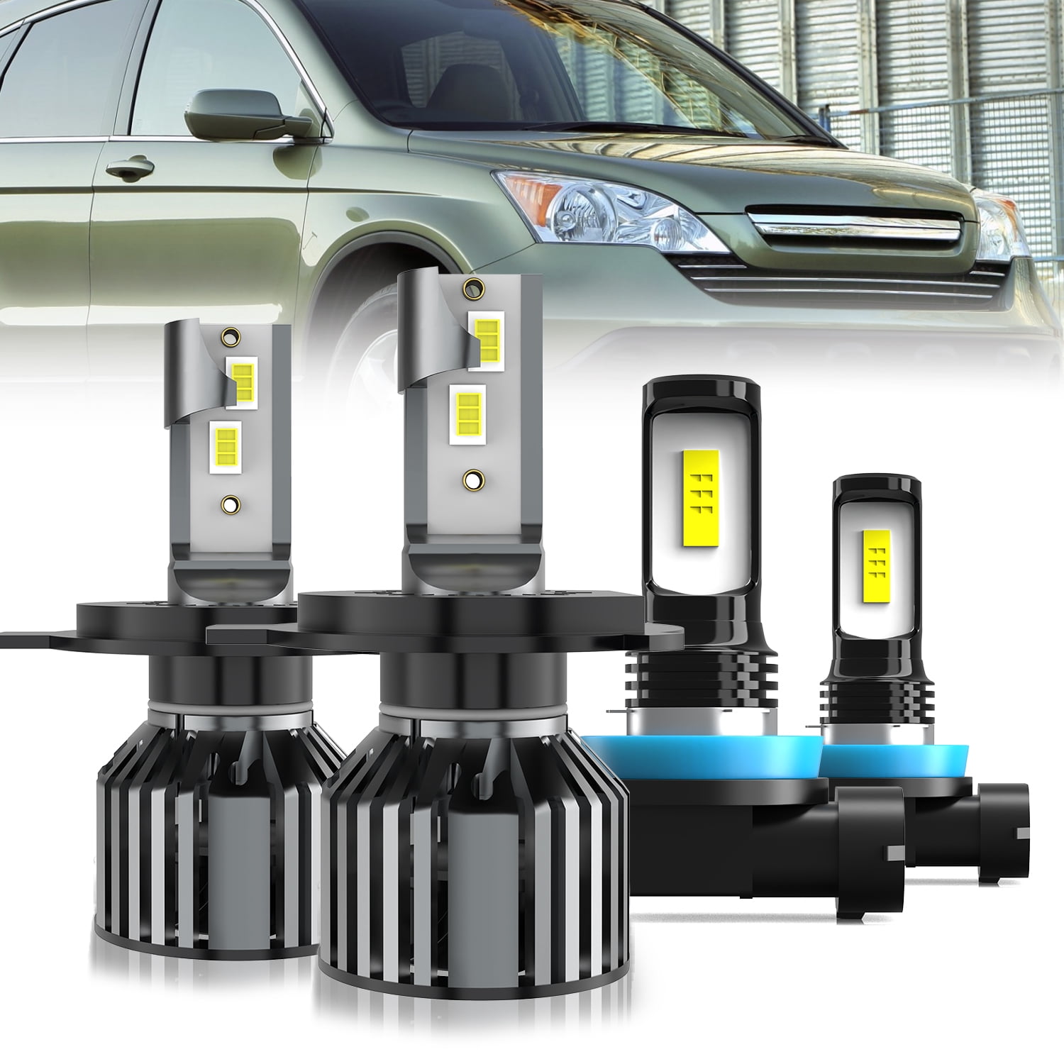 LECCIBUB LED Headlight Bulbs Compatible With Honda CRV CR-V 2007-2014 ...