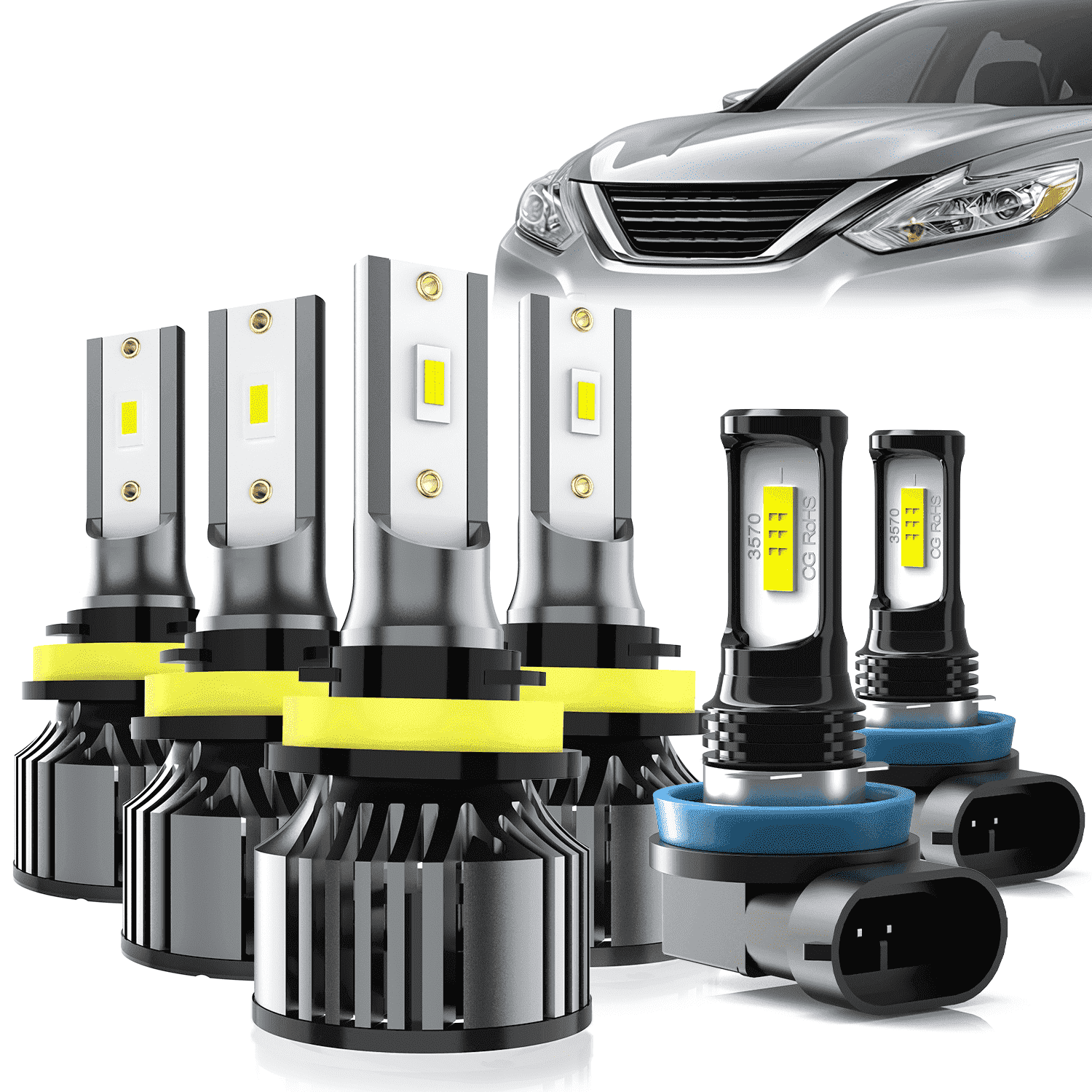 LED Headlight Bulbs for NISSAN ALTIMA 2007-2018,H11/H8/H9 LED ...