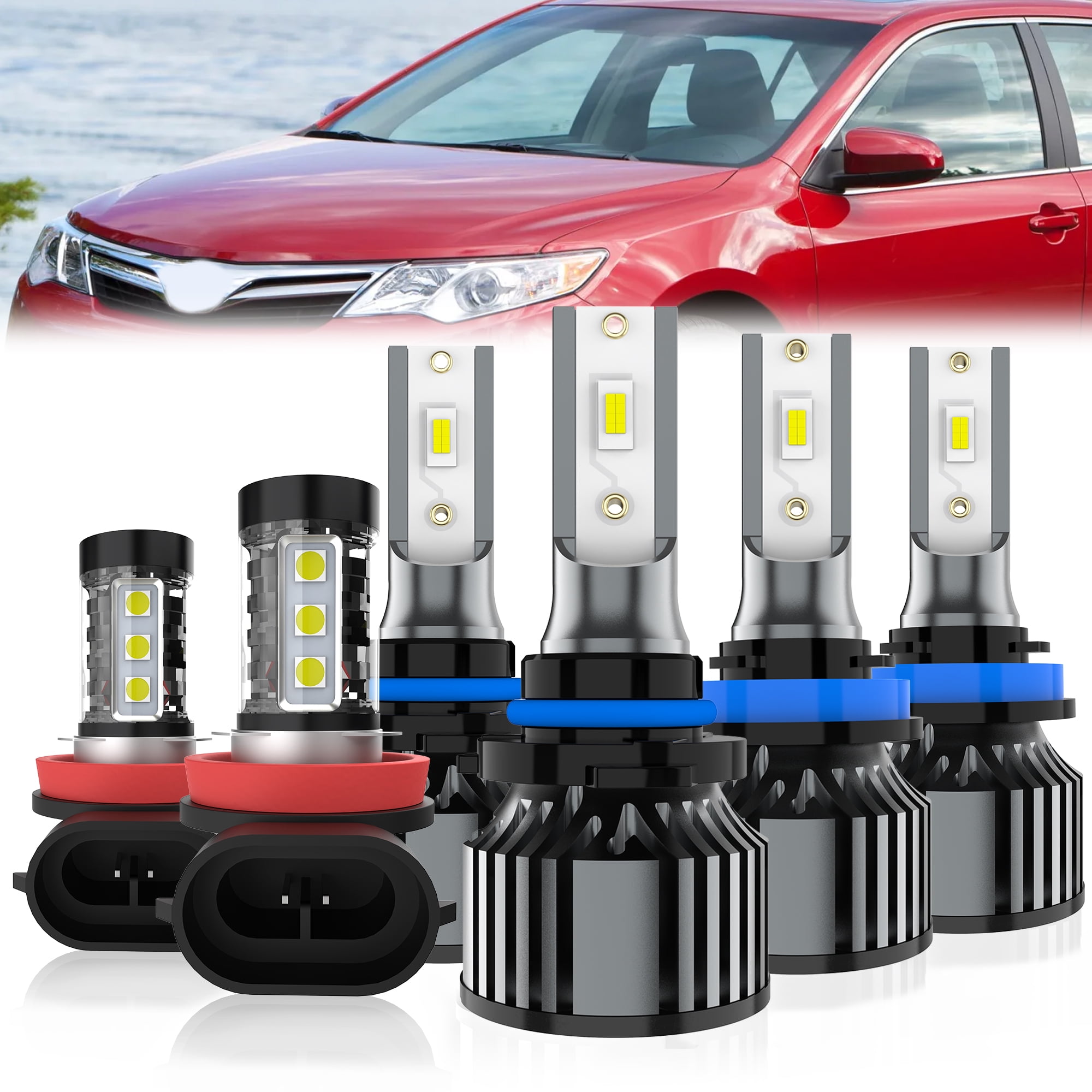 LECCIBUB LED Headlight Bulbs Compatible With Toyota Camry 2007-2014 ...