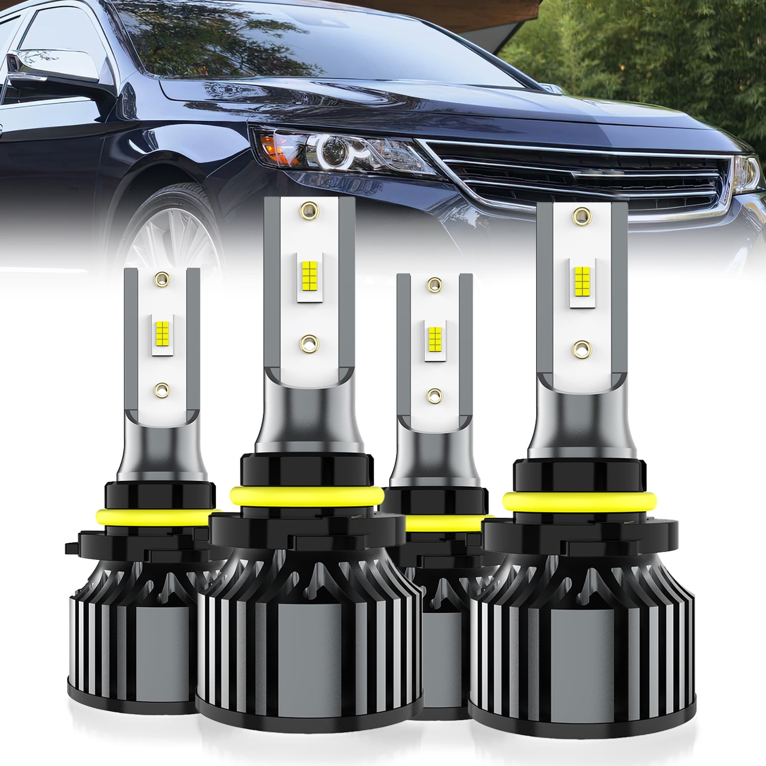 LECCIBUB LED Headlight Bulbs Compatible With Chevrolet Impala 2016-2020 ...