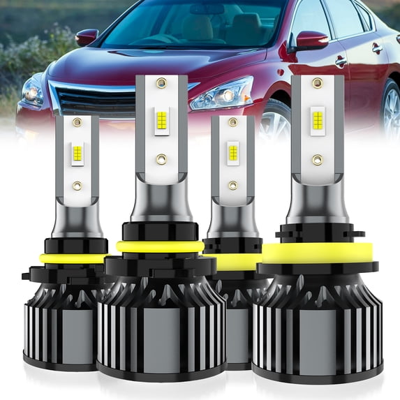 LECCIBUB LED Headlight Bulbs Compatible With Nissan Altima 2019-2020 ...