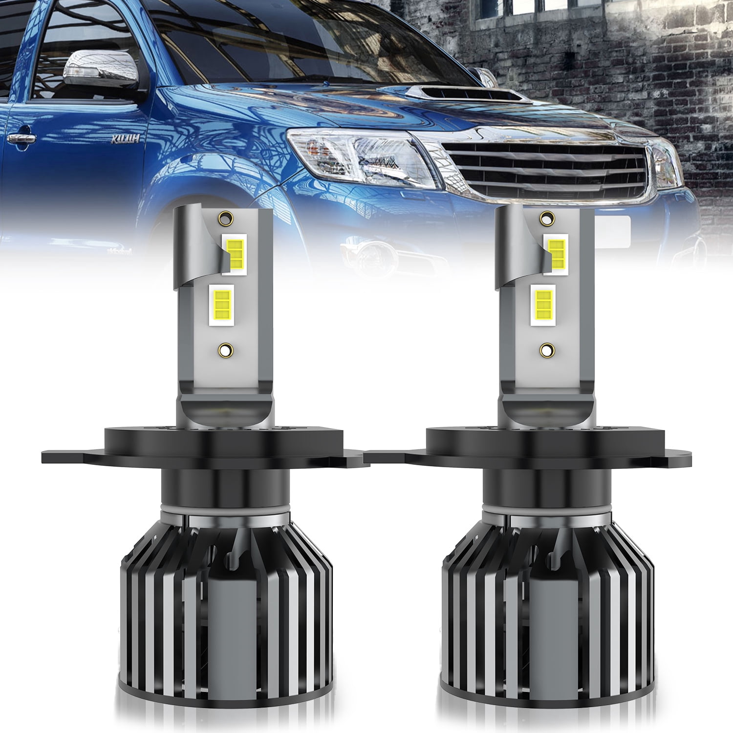 LECCIBUB LED Headlight Bulbs Compatible With Toyota Hilux 2004-2019 ...