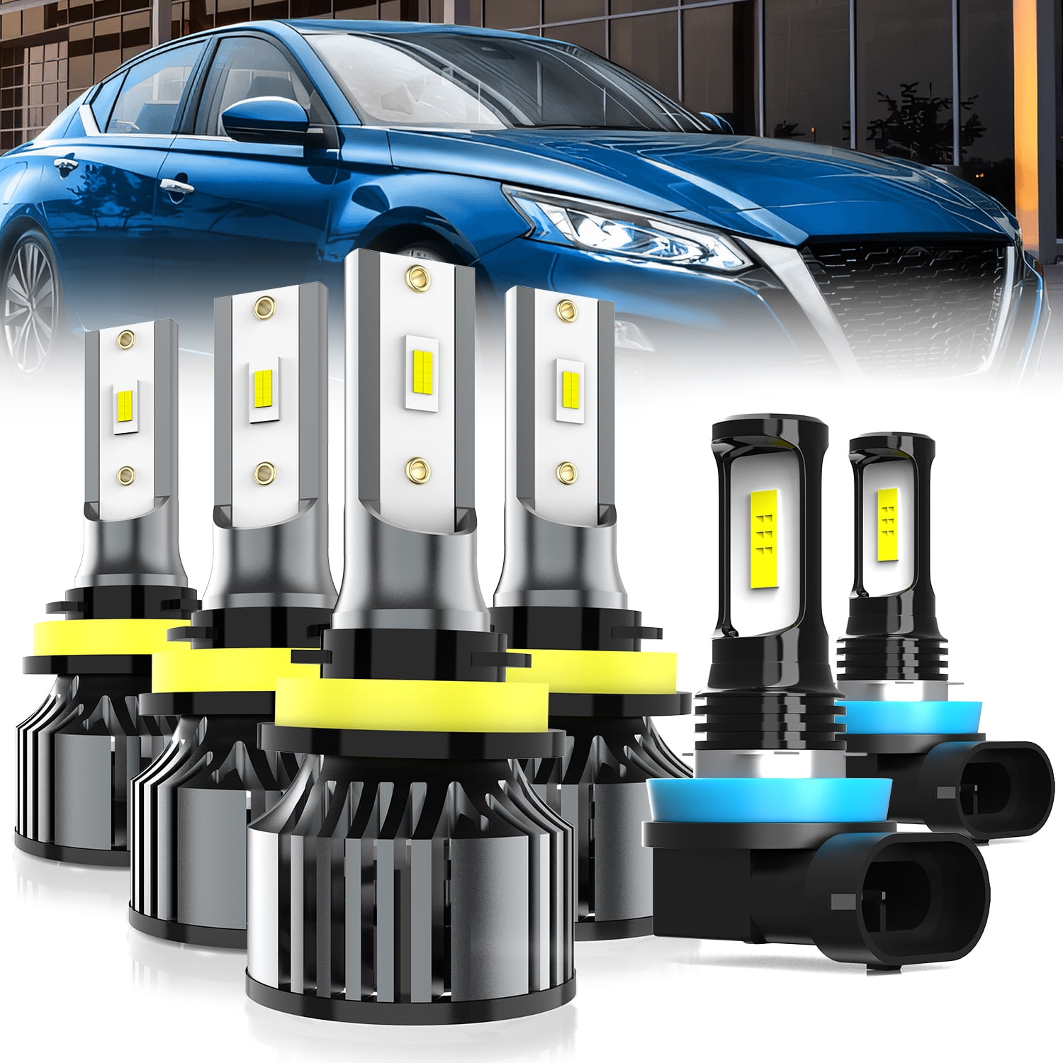 LECCIBUB LED Headlight Bulbs Fit For Nissan Altima 2007-2018 Rogue 2014 ...