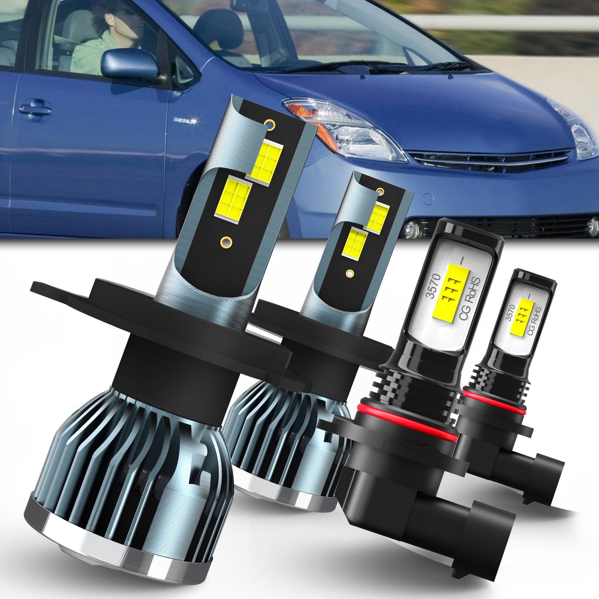 LECCIBUB LED Headlight Bulbs License Plate Lights Compatible With ...