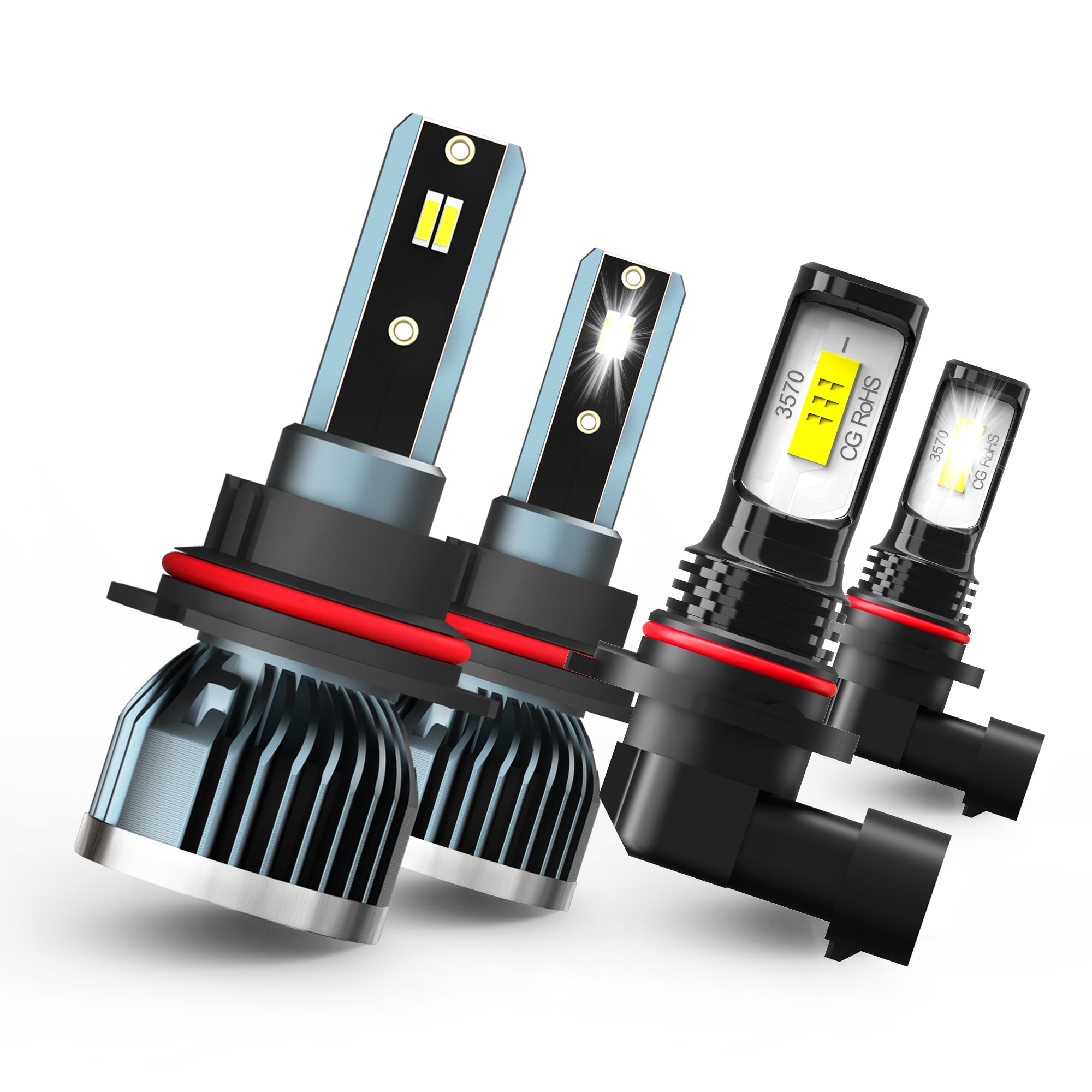 LECCIBUB LED Headlight Bulbs fit for Dodge Ram 2002-2007,9007 High Low ...