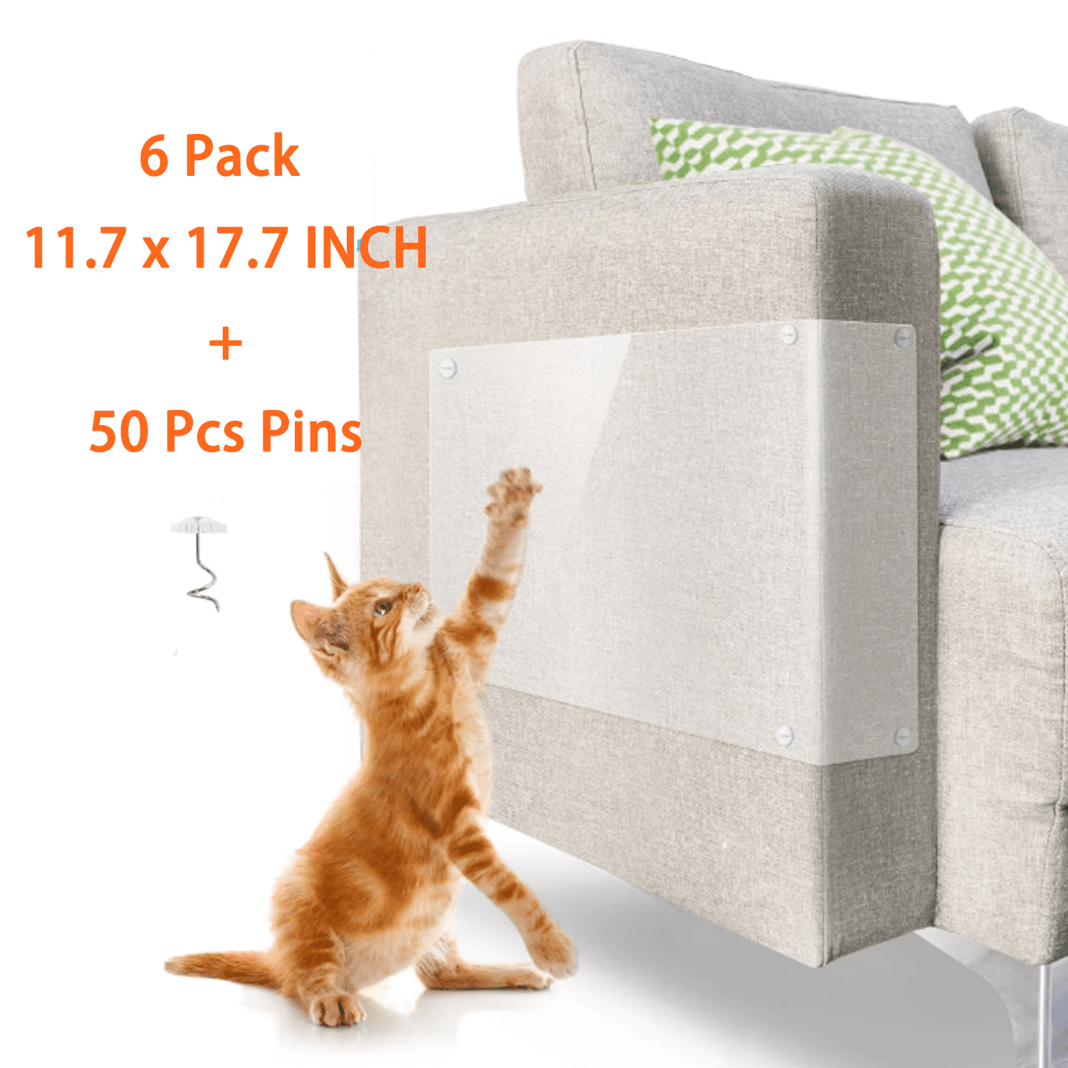 LECHONG 6 Pcs 11.7" x 17.7" Scratch Furniture Protectors for Furniture ...