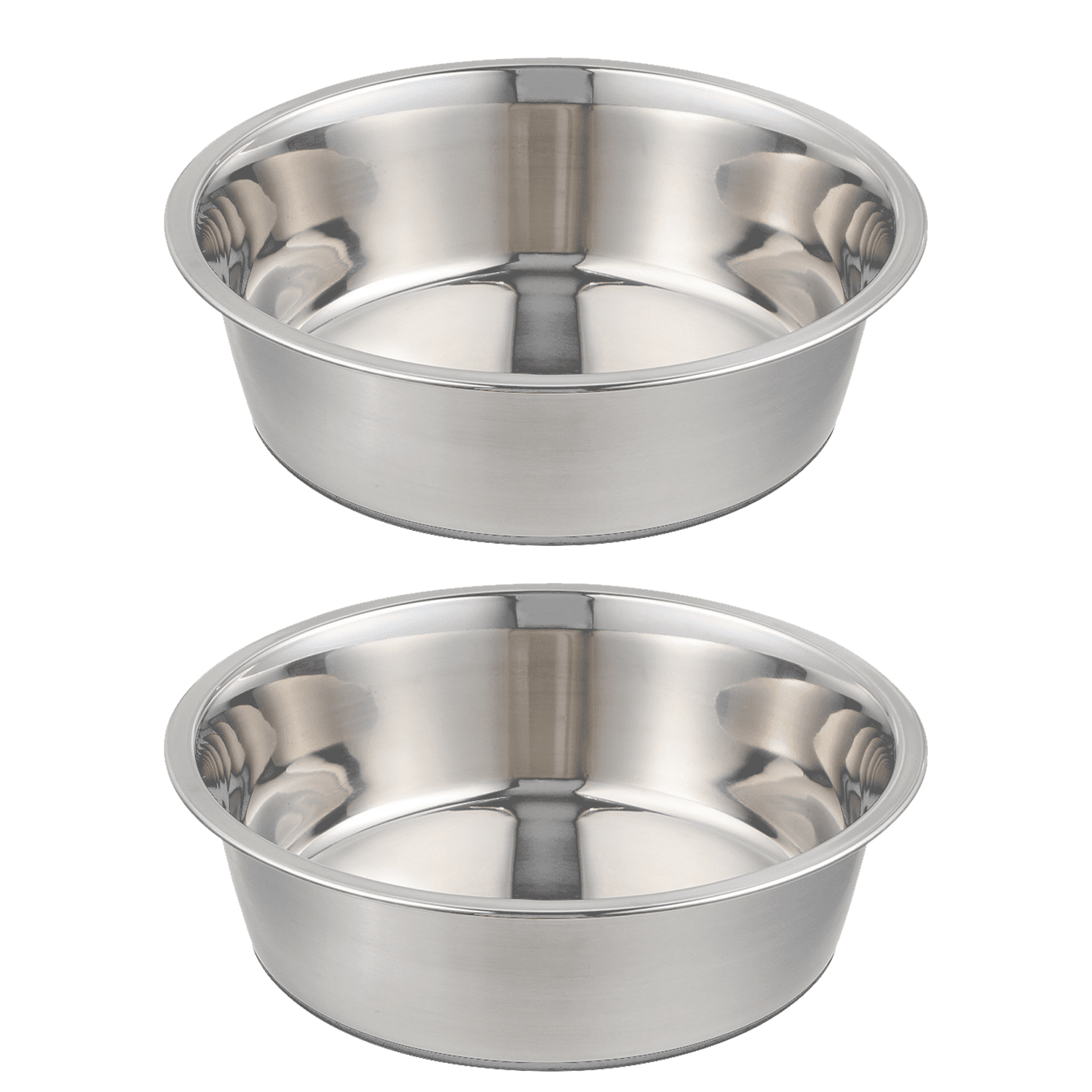 LECHONG Stainless Steel Dog Bowls for Small and Medium Dogs, Set of 2 ...