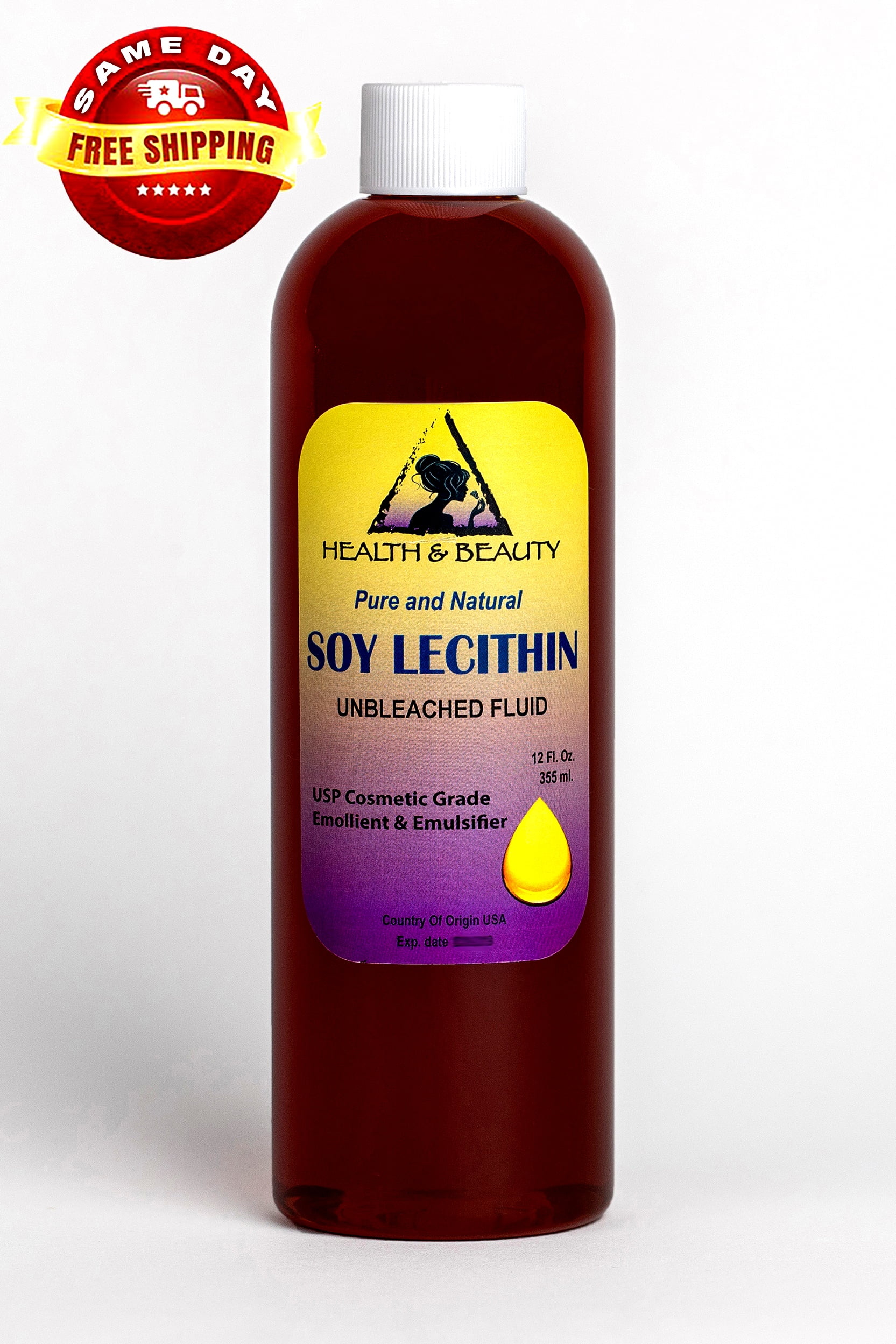 LECITHIN SOY UNBLEACHED FLUID LIQUID EMULSIFIER STABILIZER EMOLLIENT ...