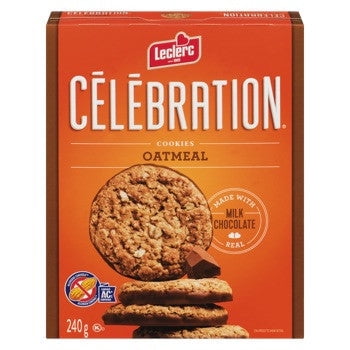 LECLERC CELEBRATION GALLETAS DE AVENA Y CHOCOLATE CON LECHE - Walmart.com