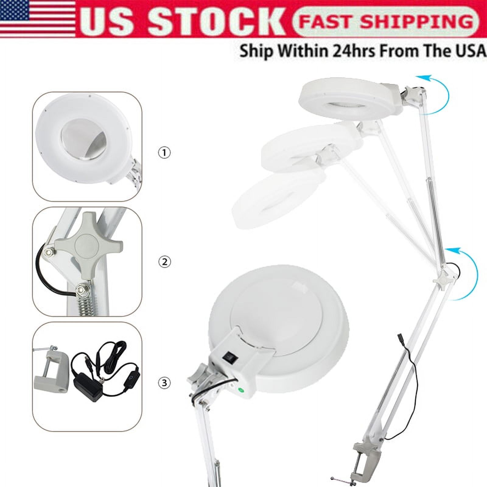 Vinmax LED 10X Desk Table Clamp Mount Magnifier Lamp Light Magnifying ...