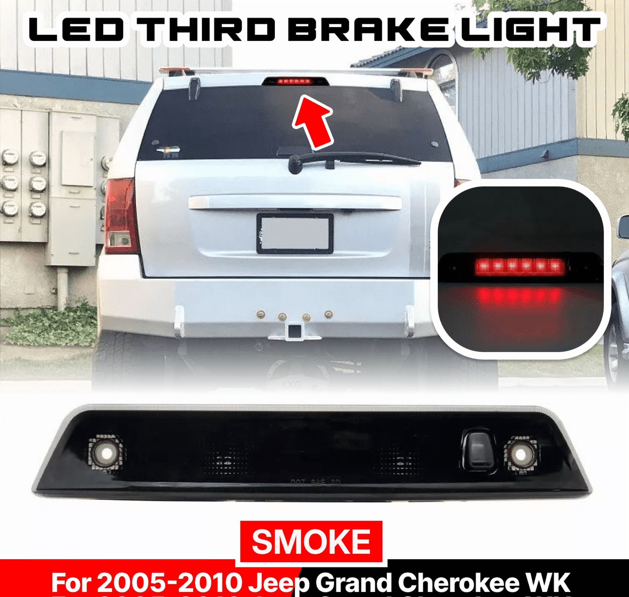 LED 3rd Brake Light Center Brake Light for 2005-2010 Jeep Grand ...
