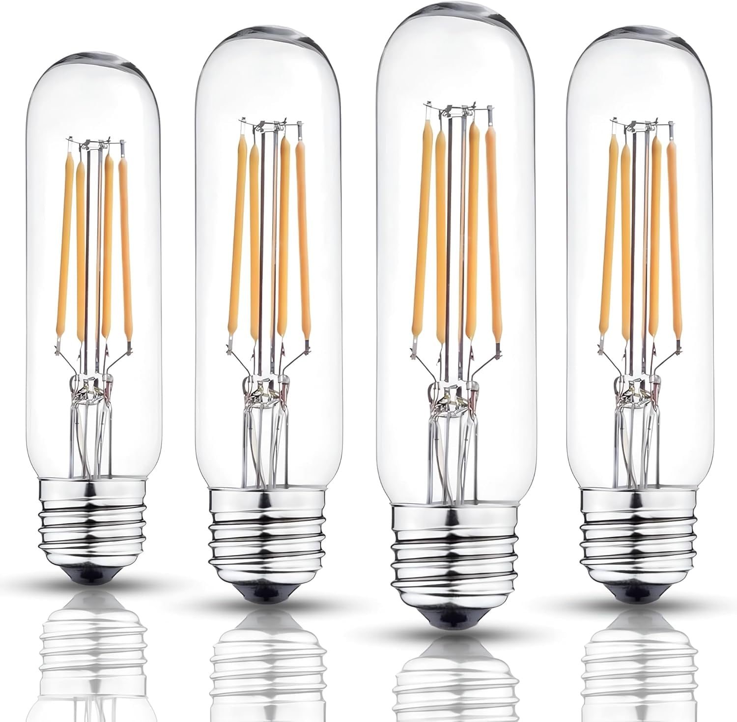 LED 40W Equivalent Clear Filament 2700K T10 Edison Base E26 400LM CRI90 ...