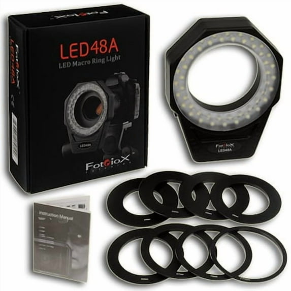 LED 48A Macro Extension Kit, Includes 8x49-77mm P-Style Filter Thread ...