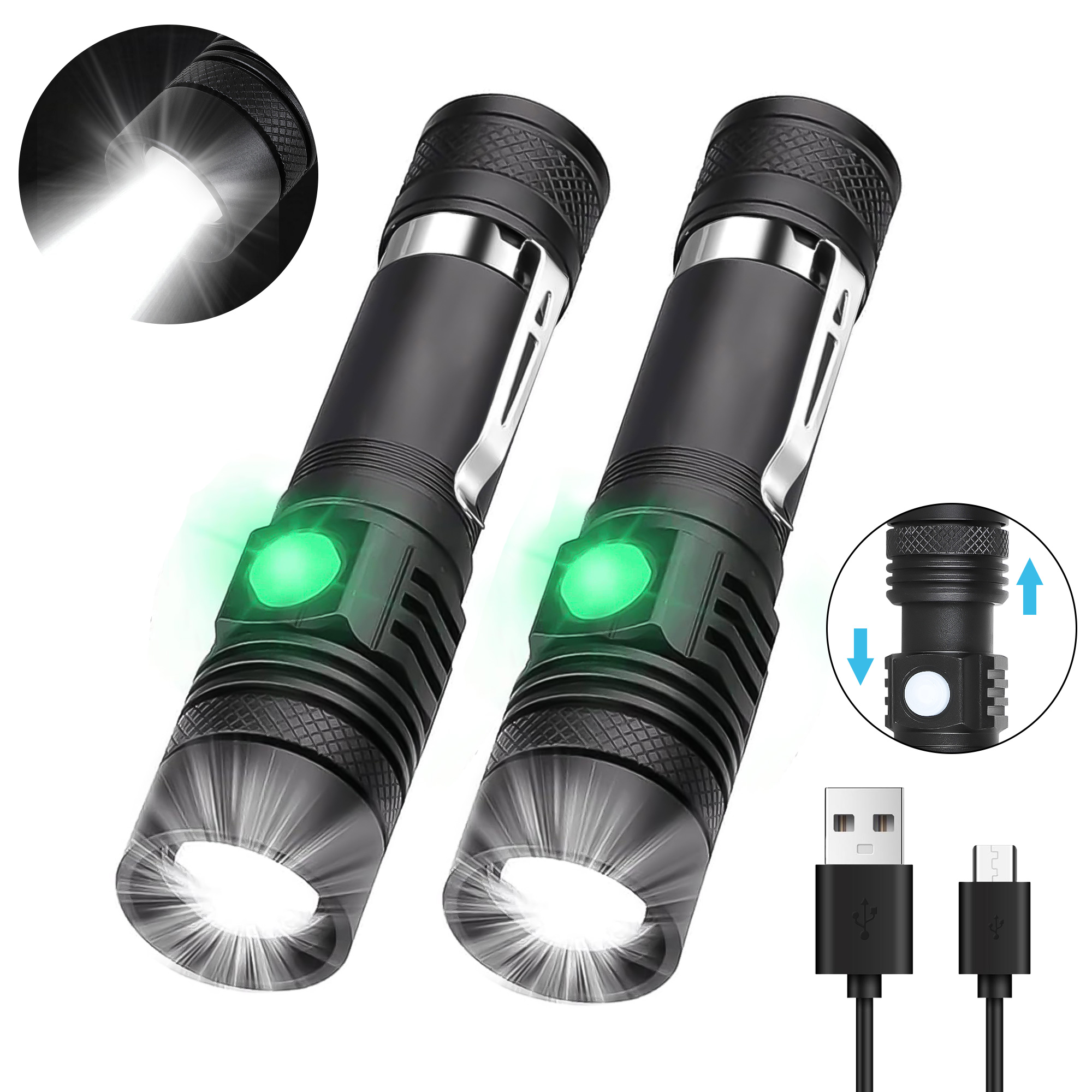 Dorcy 35-Lumen Weather Resistant Glow-In-The-Dark LED Flashlight with ...