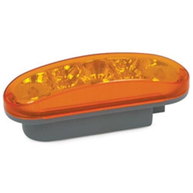 LED 6.5 x 2.25 Oval Diamond Lens Sealed Light 7 LEDs- Amber - Walmart.com