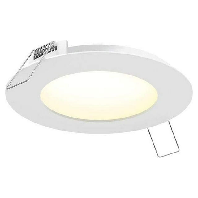 LED, 6-inch Round Slim Panel, Cool White 5000K, White Color, Dimmable ...
