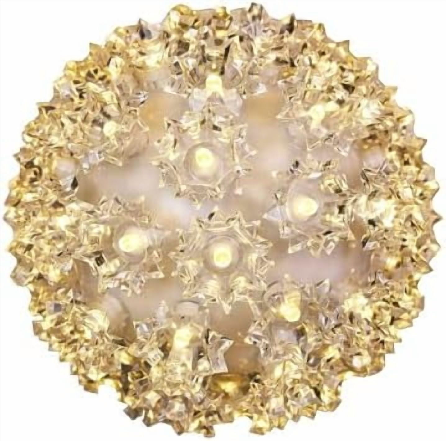 LED 6in 50 Light Twinkling Starlight Sphere, Warm White, Ornament Ball ...