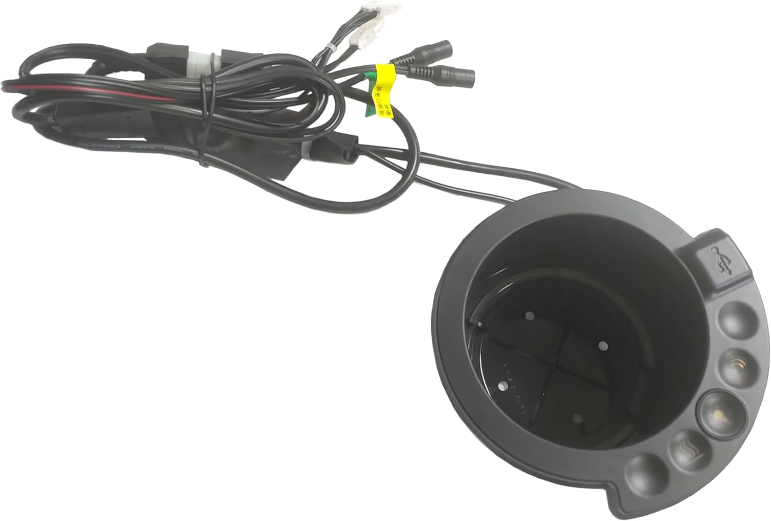 LED 7 Function Touch Cup Holder with Lumbar and Headrest Controls with ...