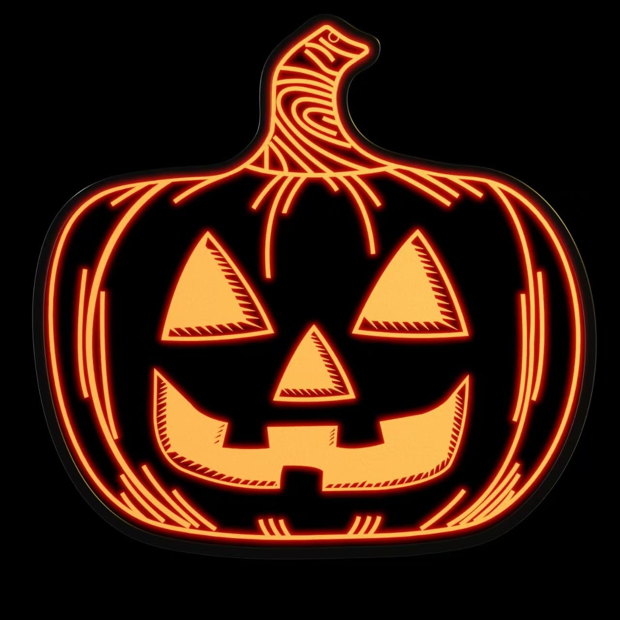 Beatineon LED Acrylic Light Pumpkin Signs, Halloween Decor Battery ...