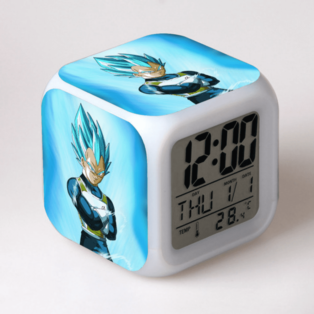 LED Alarm Clock Dragon Ball Pattern Creative Desk Table Clock Glowing ...