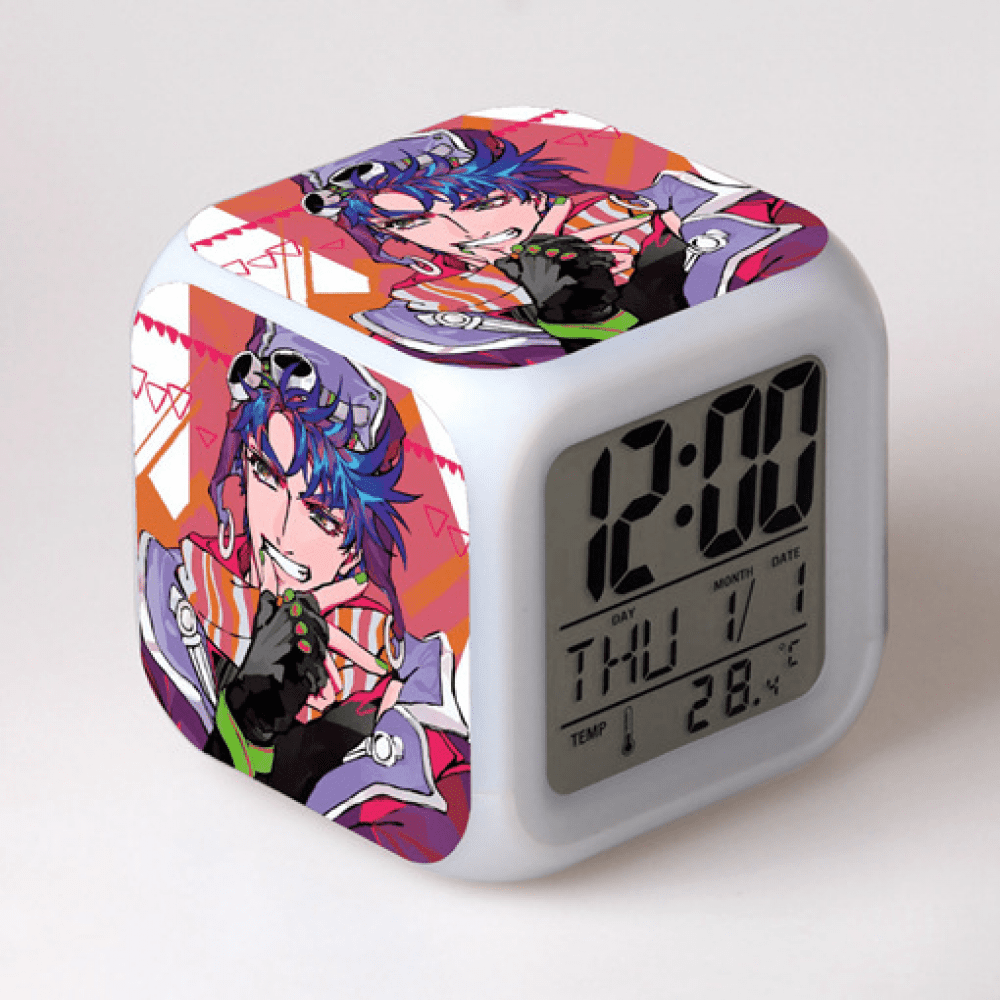 LED Alarm Clock JoJo's Bizarre Adventure Pattern Creative Desk Table ...