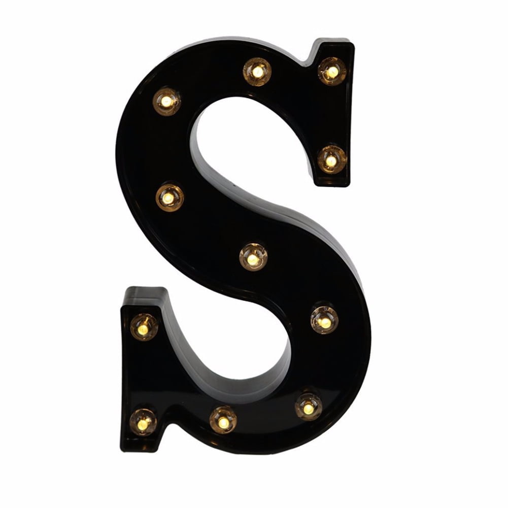 LED Alphabet Letter Light Marquee Sign Wall Lamp Birthday Party Home ...