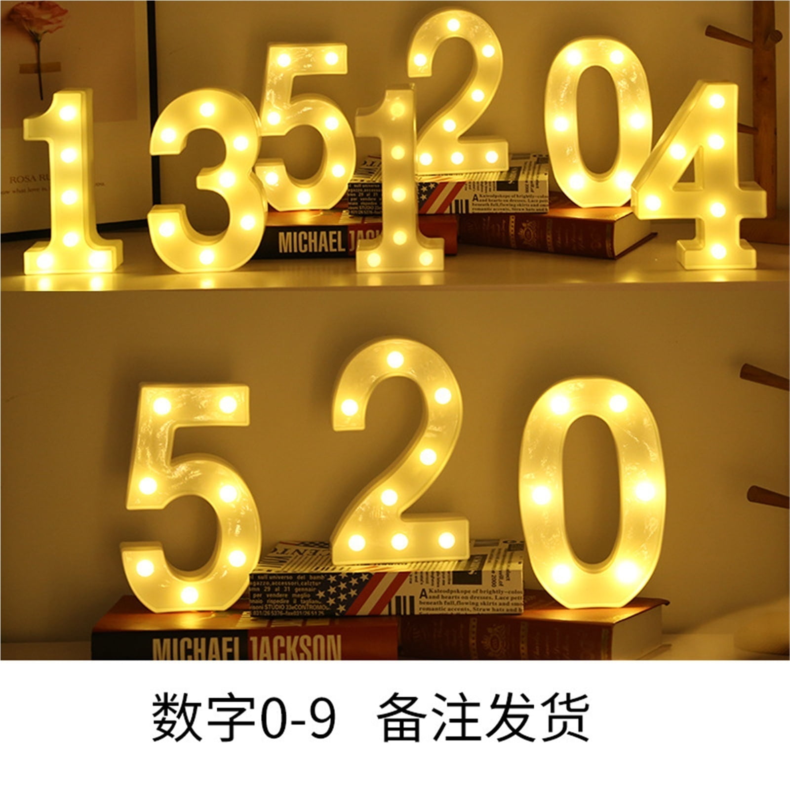 LED Alphanumeric Decorative Lights - 8.66IN Letter String Lights for ...