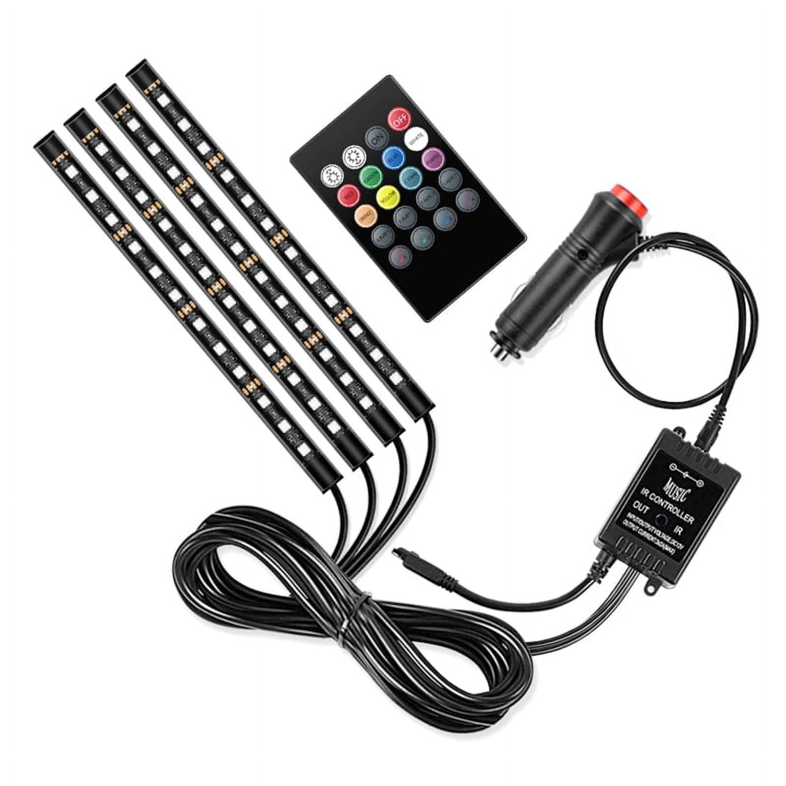 LED Ambient Lamp Atmosphere Lamp Lights Remote Voice Control LED Car ...
