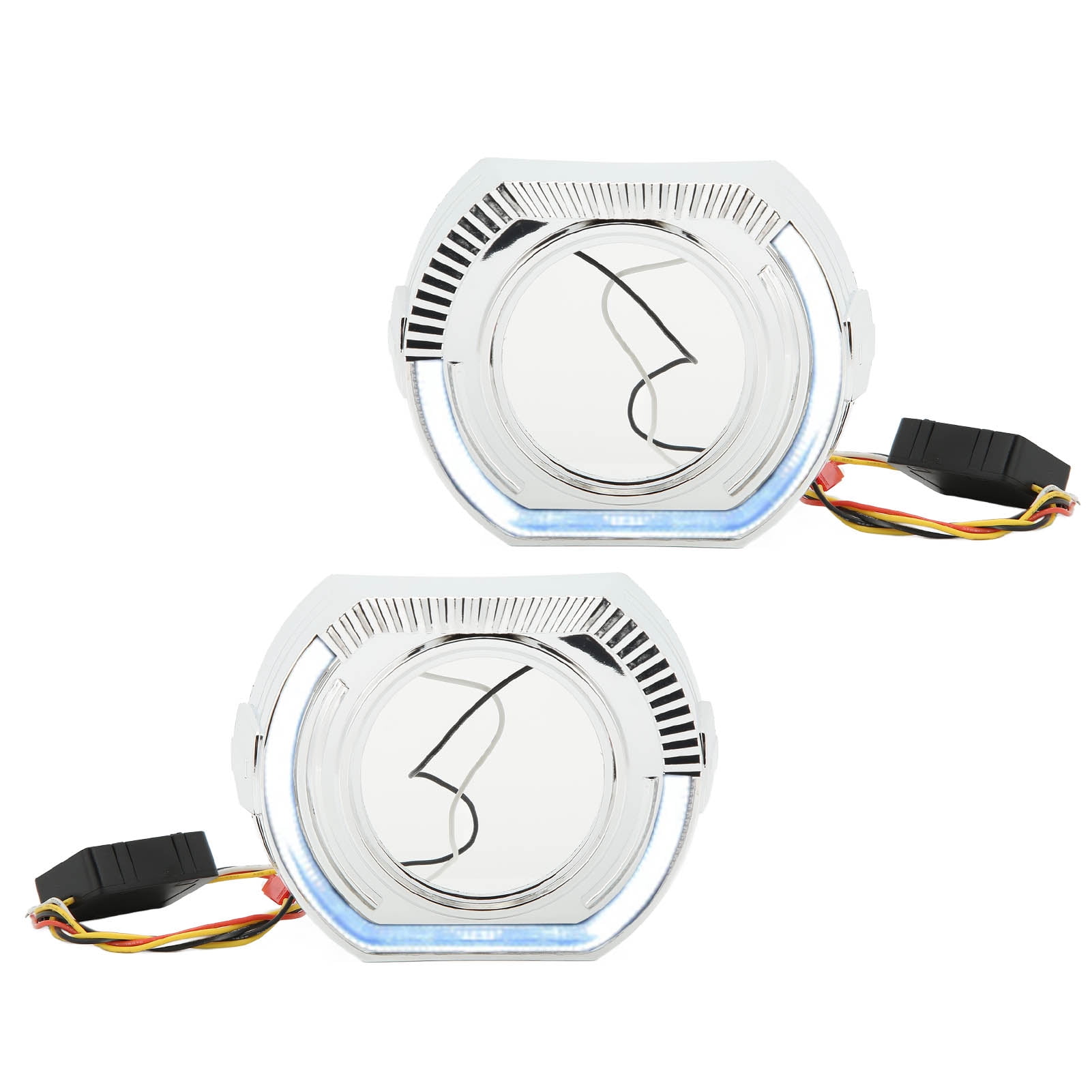 LED Angel Eyes Halo DRL Bezel Shrouds 12V 5W Left Right Ring Covers for ...