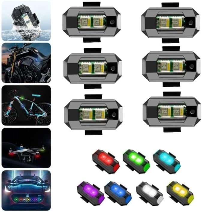 LED Anti-collision Lights, 7 Colors LED Strobe Drone Lights, Anti ...