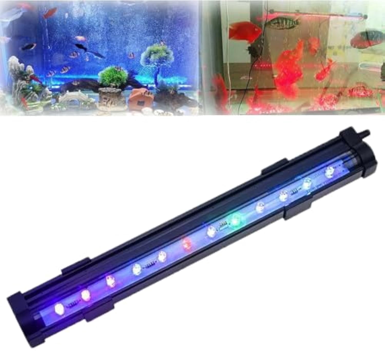 LED Aquarium Colorful Air Bubble Light, Forubom LED Aquarium Colorful ...