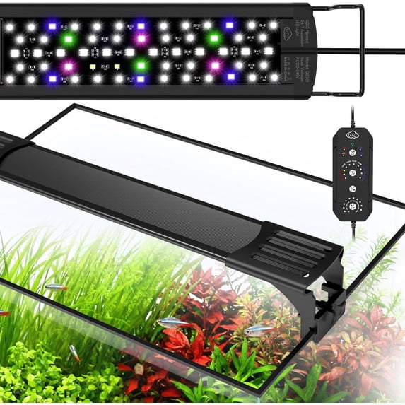 LED Aquarium Light, 16W Fish Tank Light with 24/7 Lighting Mode, Timer ...